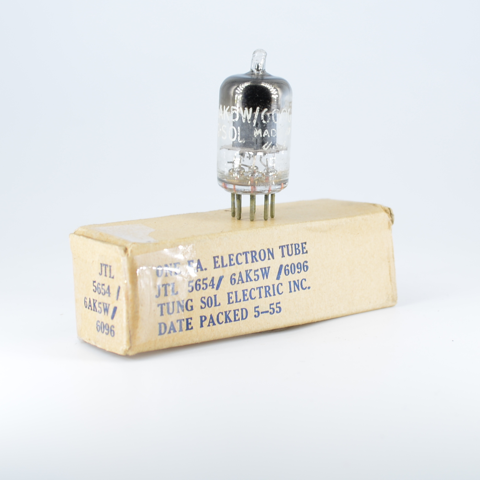 TungSol JTL-5654-6AK5W-6096 | 5654 | CV1762 | EF95 - NessTone Tube Sales